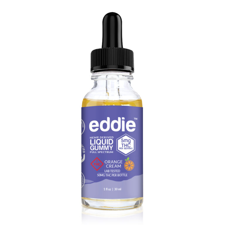 Eddie Hemp | Full Spectrum LIQUID GUMMY (50mg) – Orange Cream | Hemp Depot