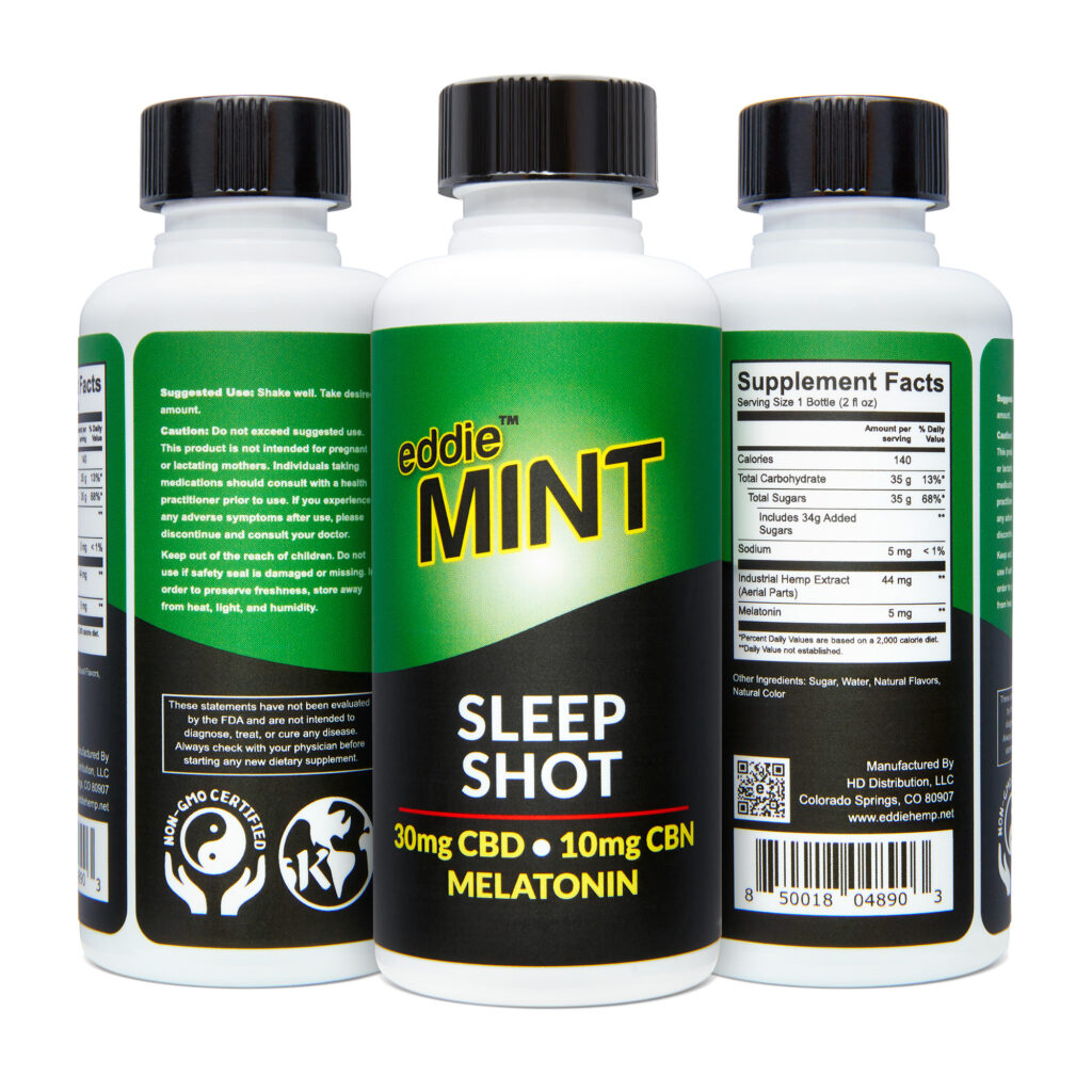 Eddie Mint Sleep Shot (2oz) - Hemp Depot